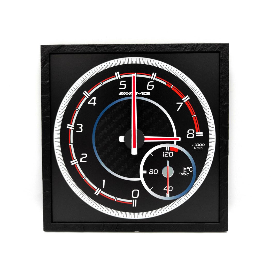 Mercedes Speedometer Wall Clock, Desk Accessories, Car Guy Gift ...