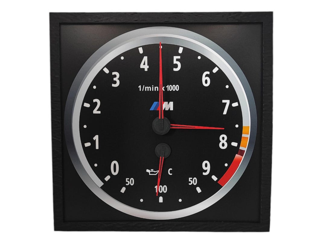 Bmw M Desk Clock, Unique Wall Clock, Personalized Car Guy Gift, Shelf ...