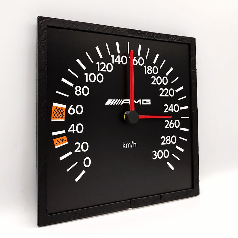 Classic Mercedes Speedometer Wall Clock, Desk Accessories, Car Guy Gift ...