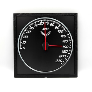 Chevrolet Corvette Speedometer Wall Clock, Desk Accessories, Car Guy ...