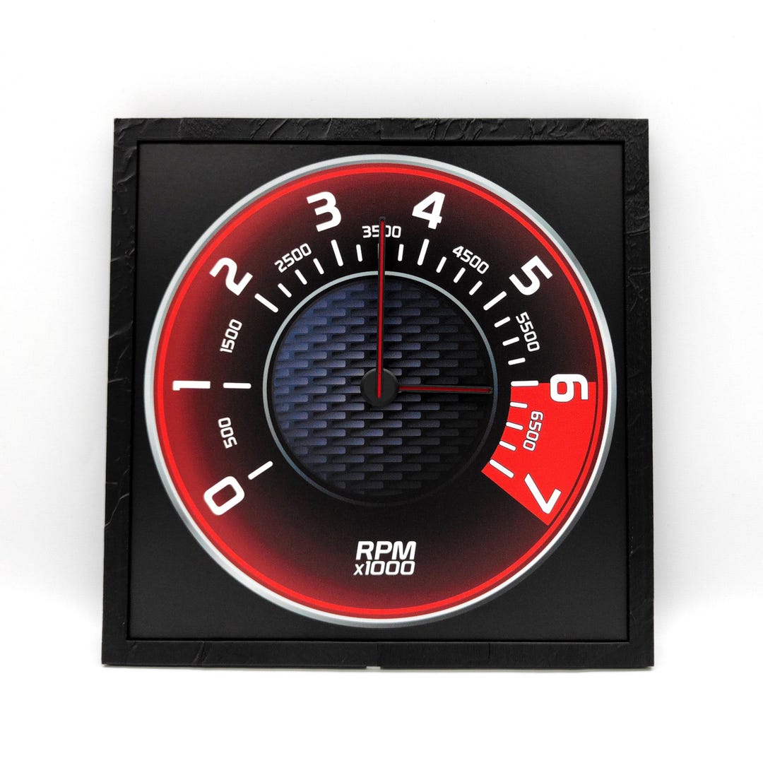 Dodge Challenger SRT Speedometer Wall Clock, Desk Accessories, Car Guy ...