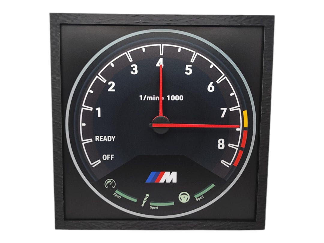 Bmw M3, M4 F80, F82 Desk Clock, Unique Wall Clock, Personalized Car Guy ...