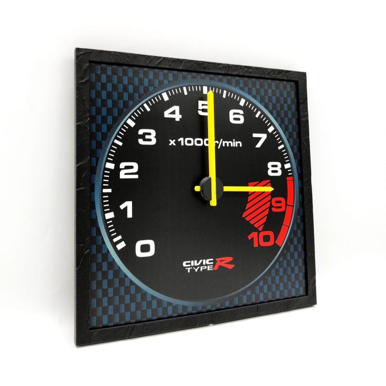 Honda Civic Type-r Speedometer Wall Clock, Desk Accessories, Car Guy ...