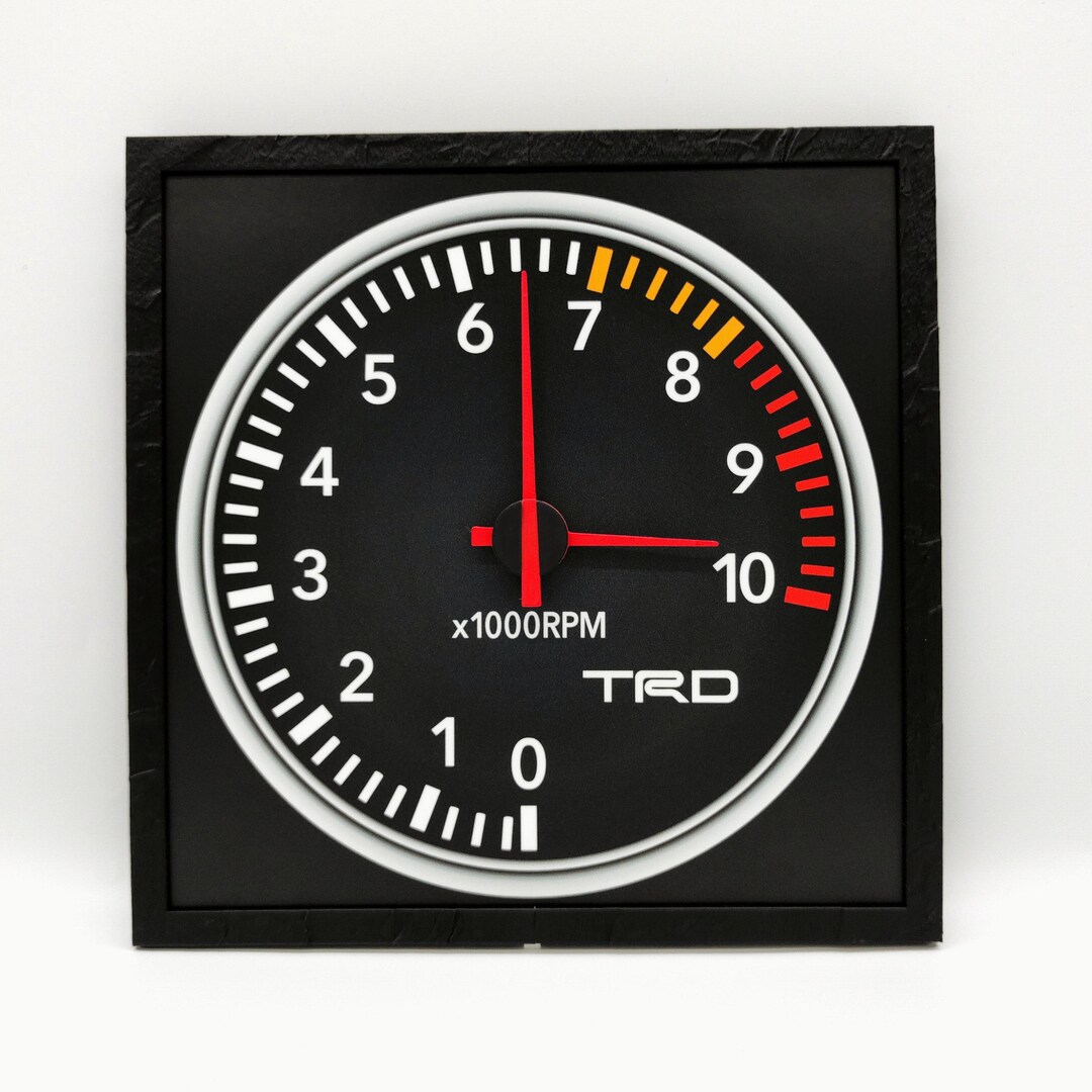 Toyota Supra Speedometer Wall Clock, Desk Accessories, Car Guy Gift ...