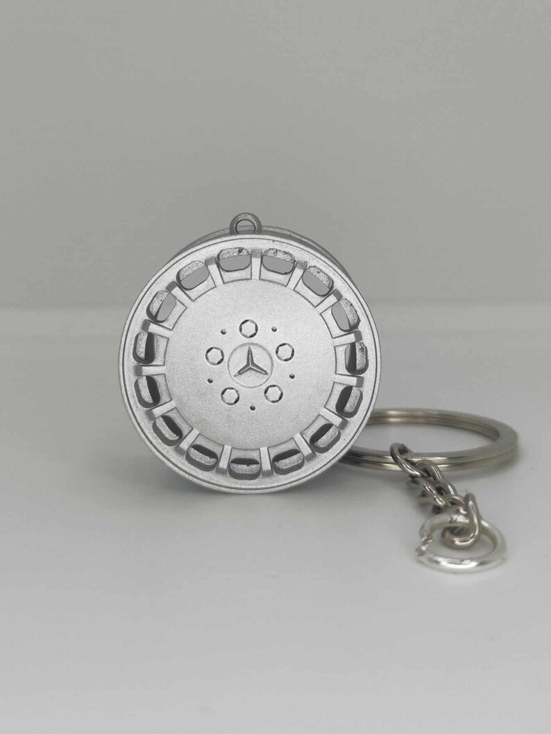 Mercedes W124 Wheel Keychain, 3d Printed Car Accessories, Car Guy Gift ...