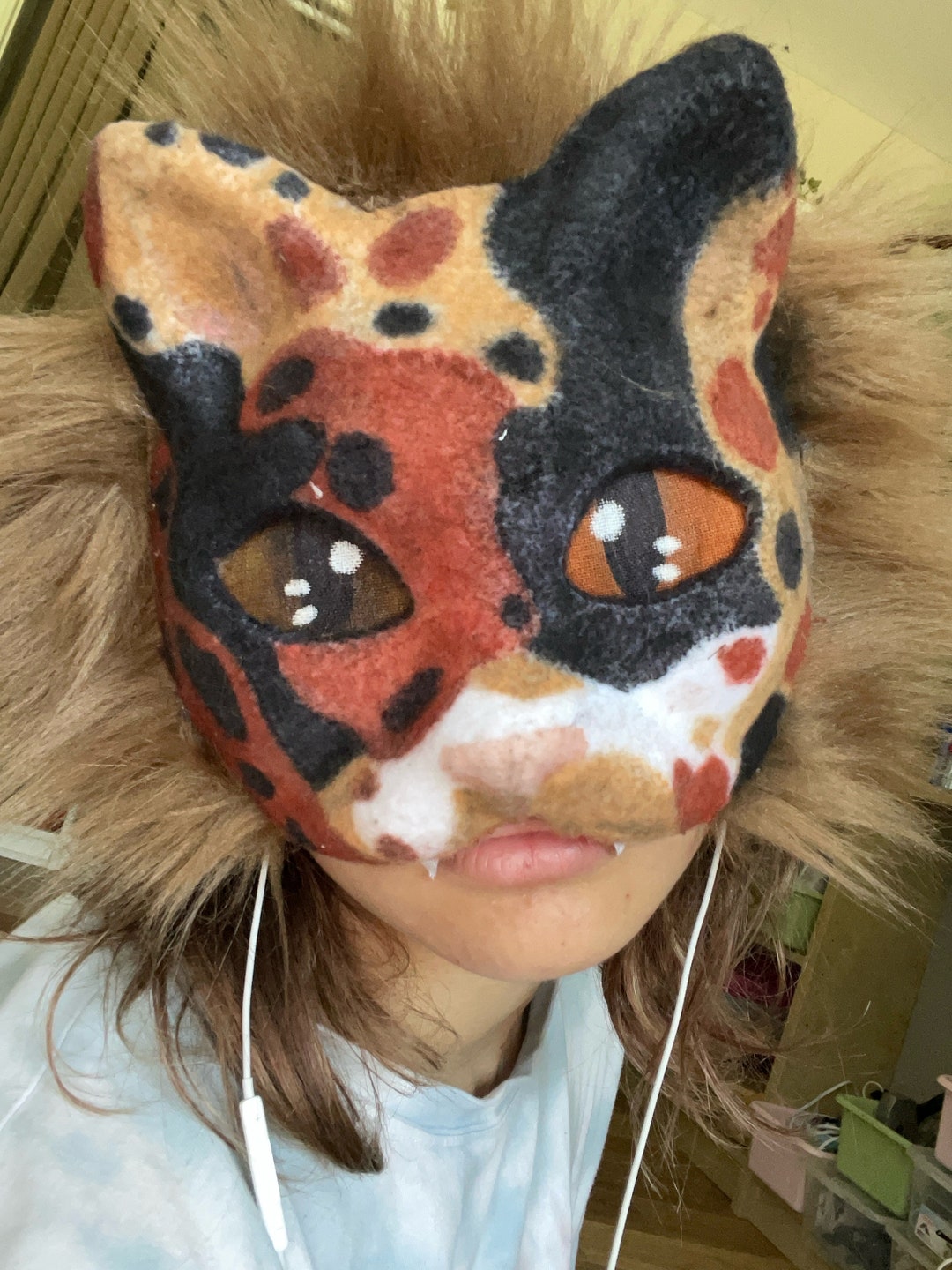 Tortoiseshell Cat Mask - Etsy