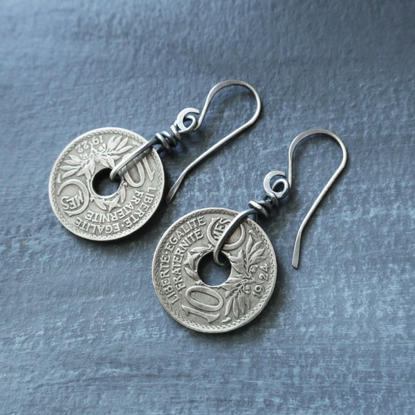 Coin Earrings - Etsy