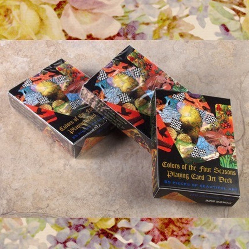 Colors of the Four Seasons Art Playing Card Deck - Etsy