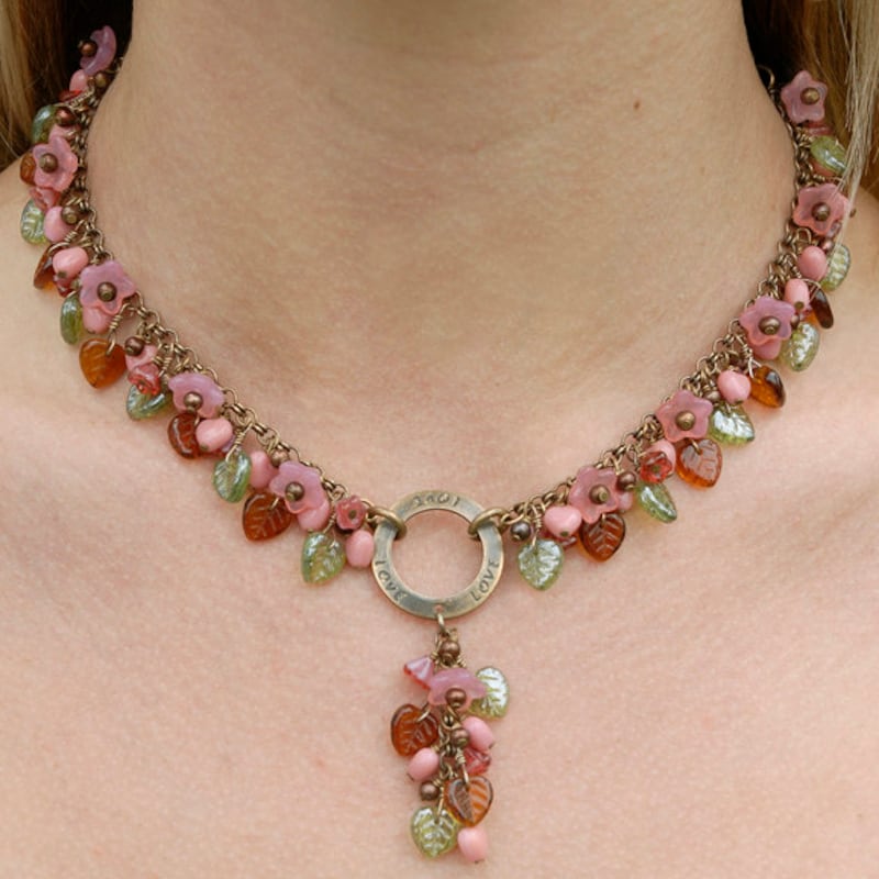 Floral Necklace - Etsy