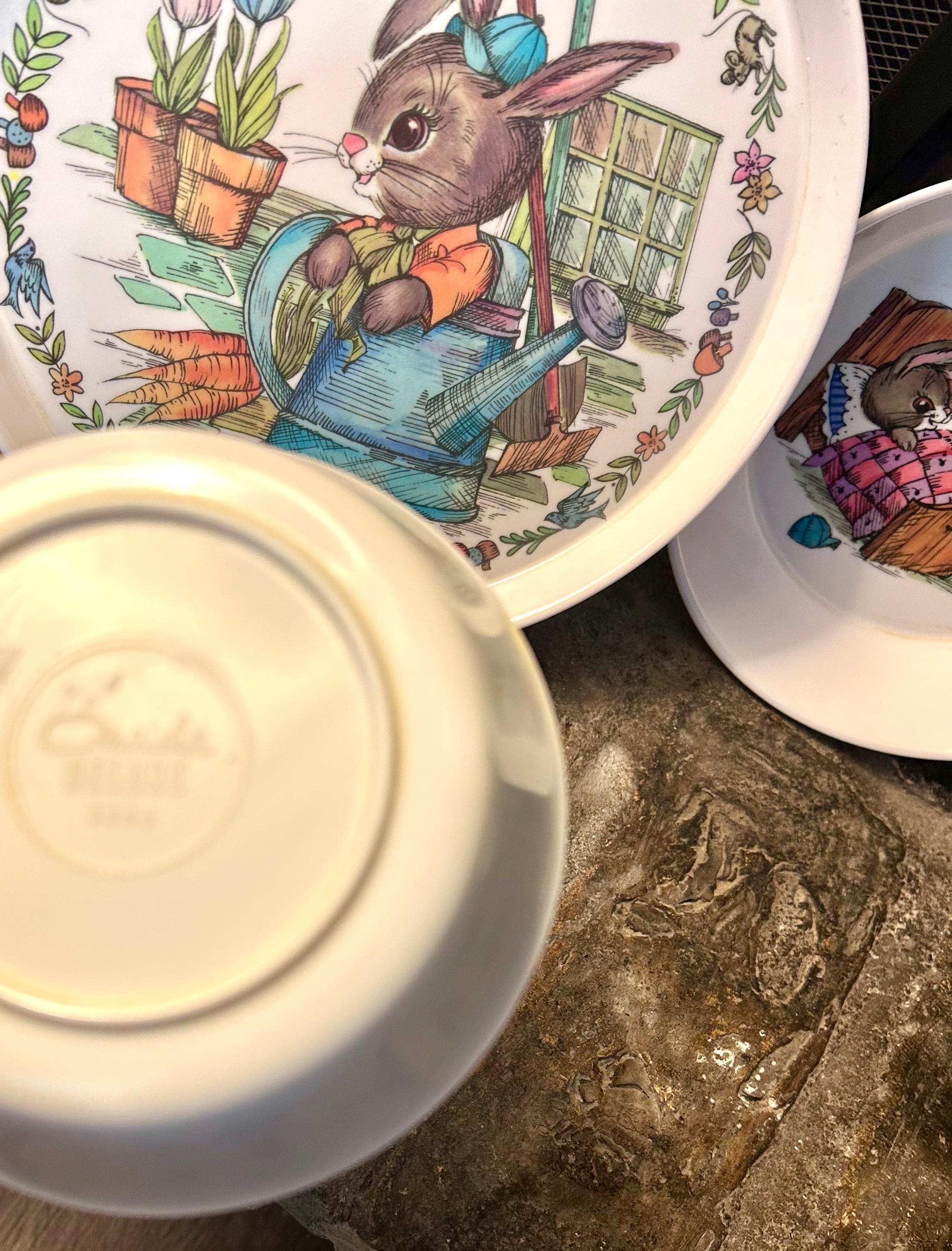 Oneida Deluxe Peter Rabbit Children’s Dinnerware Set – 3-piece 1 Plate ...