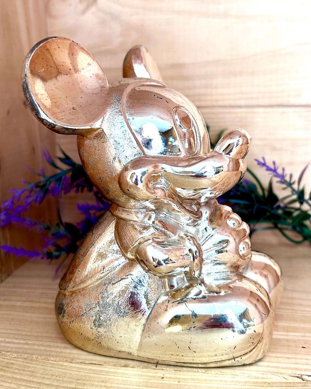 Vintage Reed & Barton Silver Plated Mickey Mouse Coin Bank – Disney ...