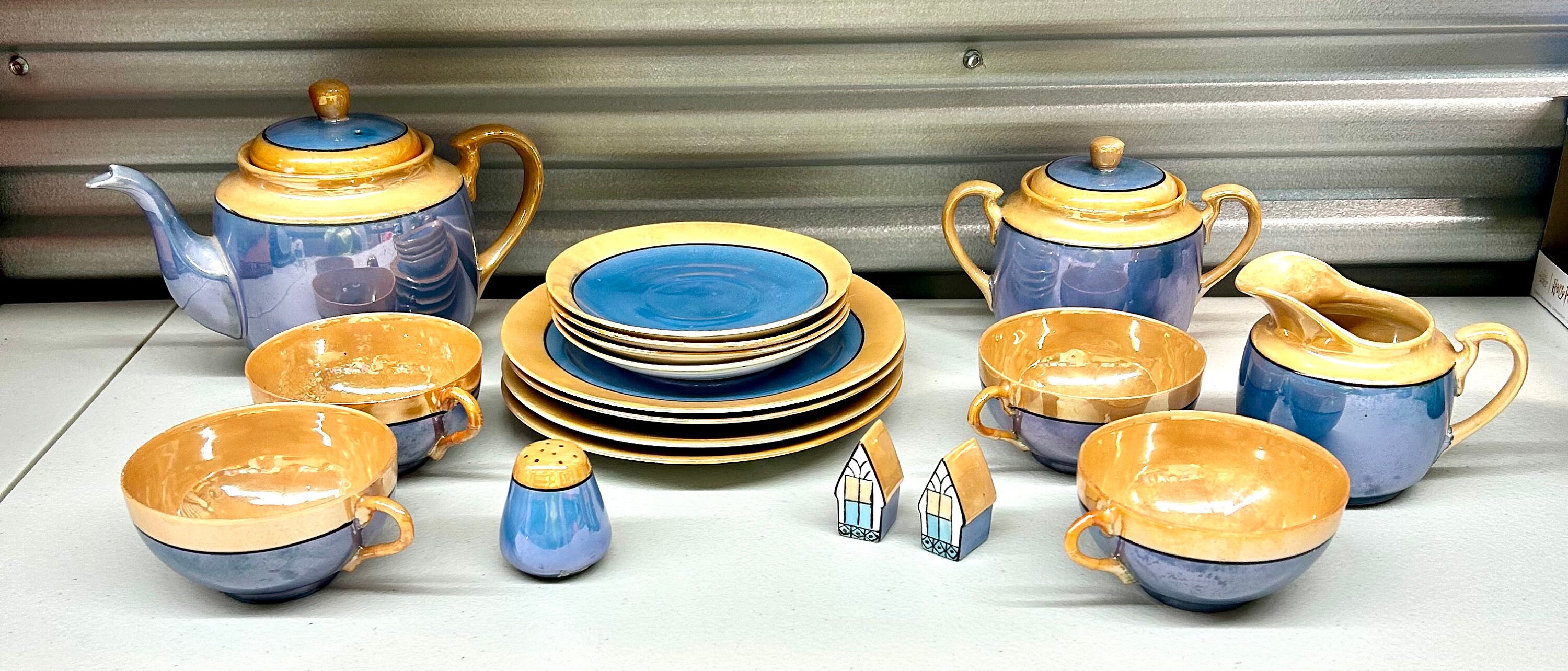 Vintage Japanese Lusterware China Luncheon Tea Set - Etsy
