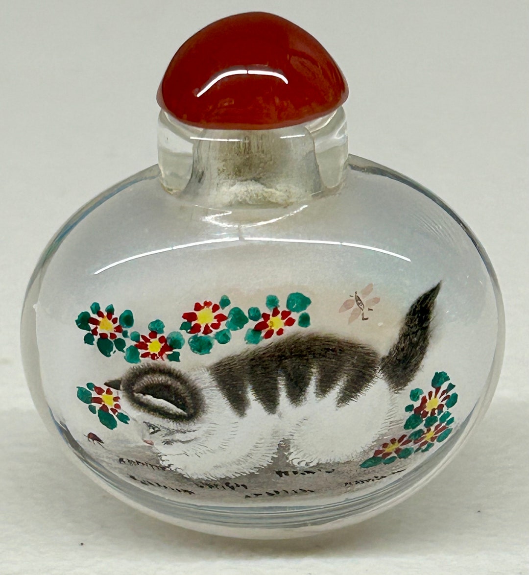 Chinese Reverse Painted Mini Snuff Bottle With Cats. - Etsy