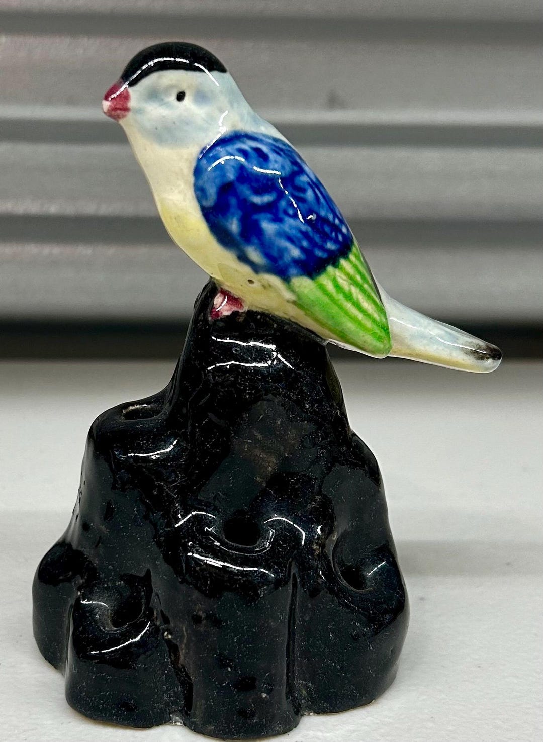 Vintage Japanese Ceramic Colorful Song Bird Flower Frog - Etsy