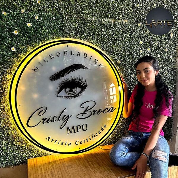 Light up Acrylic Logo Sign - Etsy