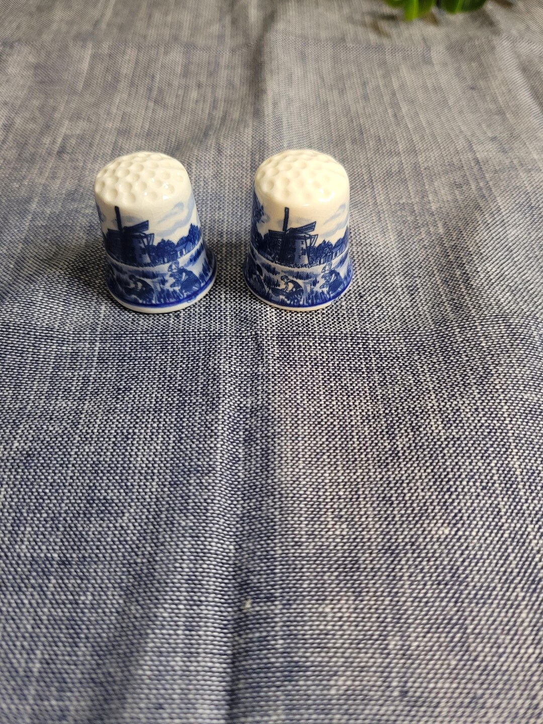 Delft Blue Thimbles From Holland - Etsy