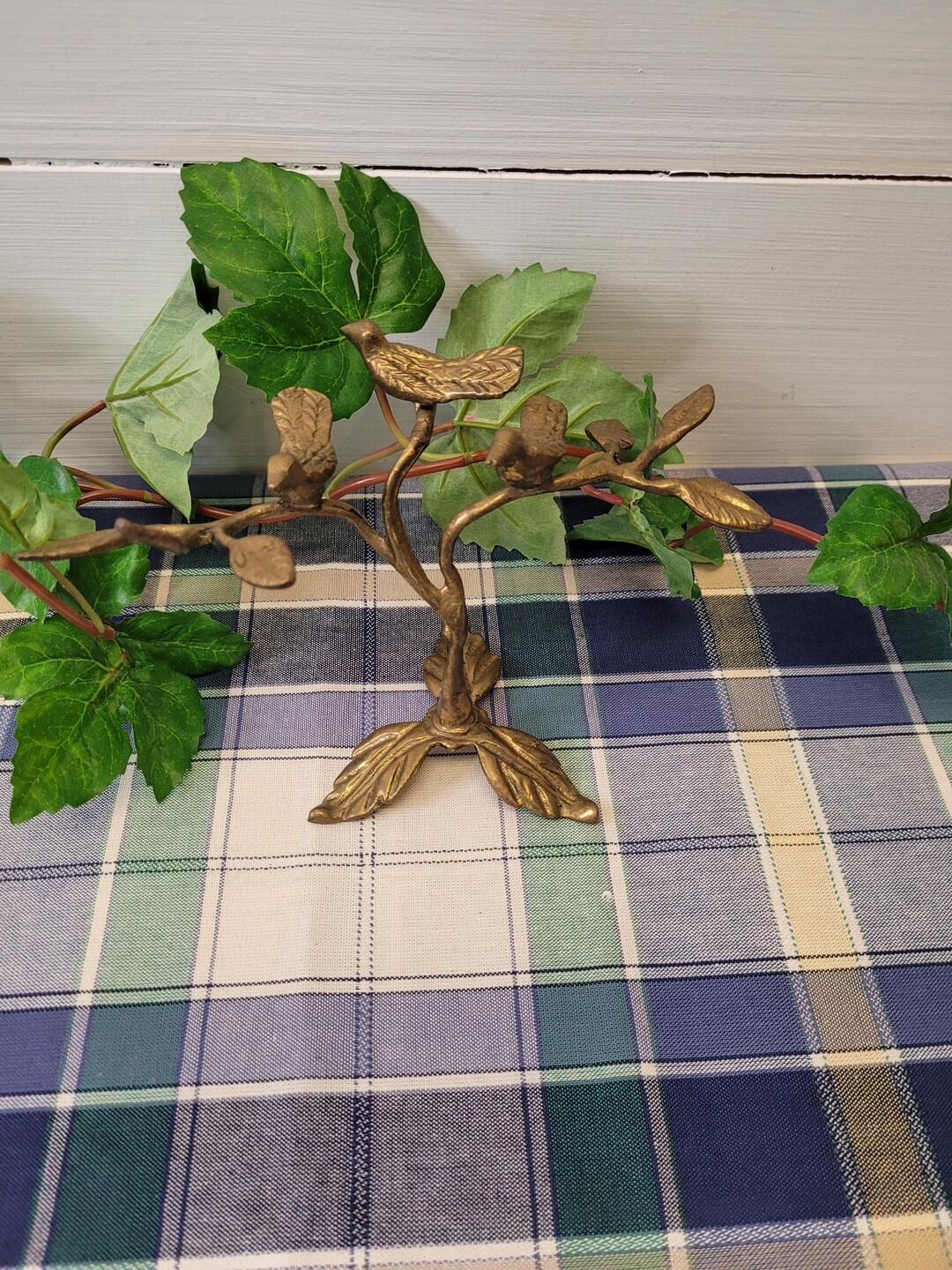 Vintage Brass Tree With Birds - Etsy
