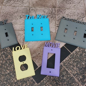 Personalized Light Switch Cover - Etsy