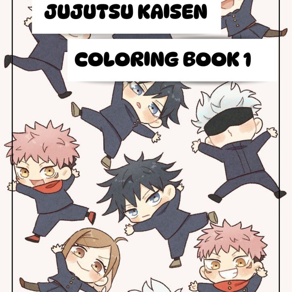 Jujutsu Kaisen Coloring Book - Etsy