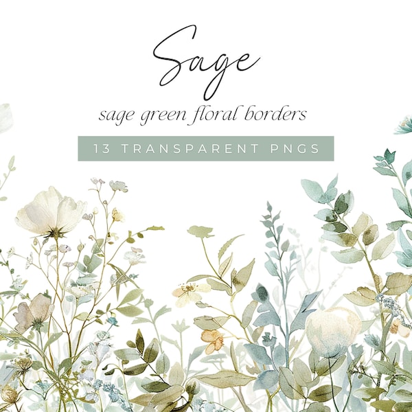 Sage Green Borders - Etsy