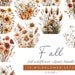 Fall Watercolor Wildflower Collection, Autumn Floral Clipart Bundle ...