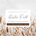 Rustic Fall Wildflower Clipart Watercolor Brown Floral Bouquets and ...