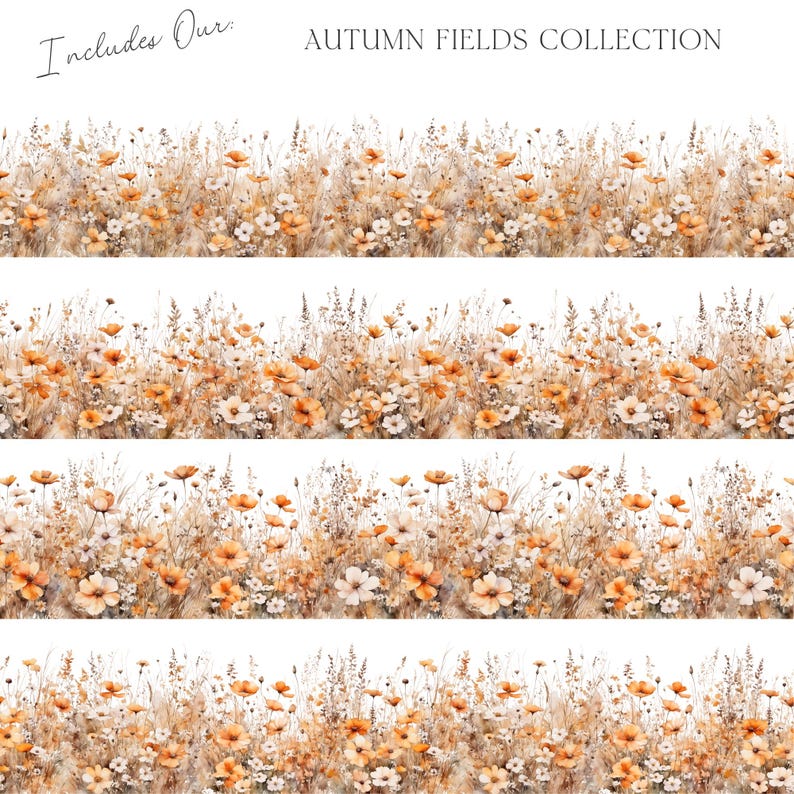 Watercolor Floral Clipart All Access Pass, Watercolor Wildflower ...