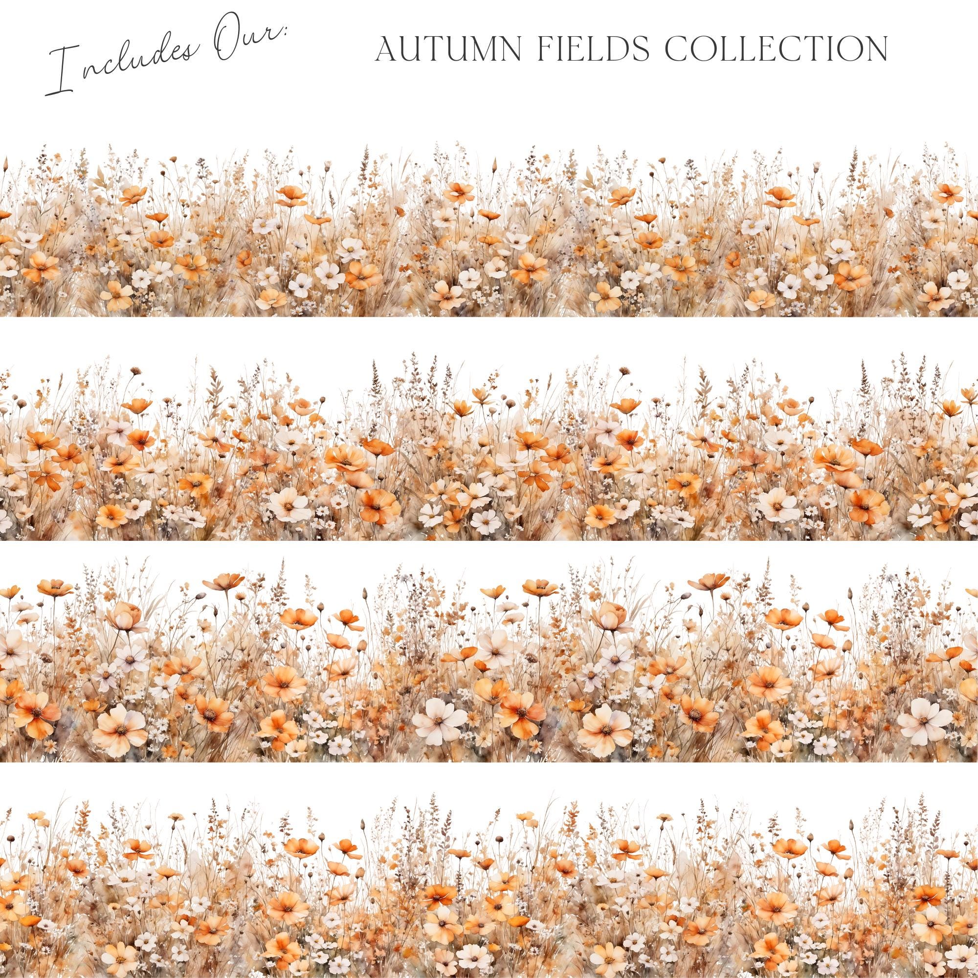 Watercolor Floral Clipart All Access Pass, Watercolor Wildflower ...