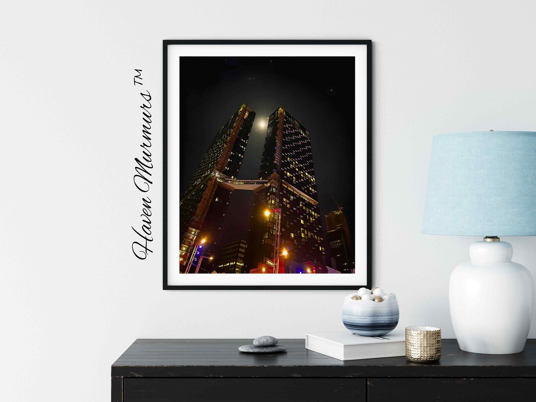 Transform Your Walls With This Striking Building and Bridge Digital Art ...