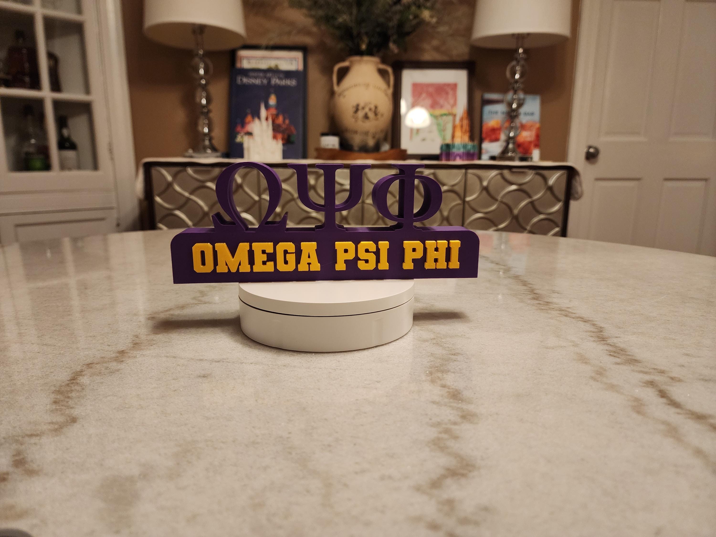 Omega Psi Phi Desk Sign – Fraternity Display - Etsy