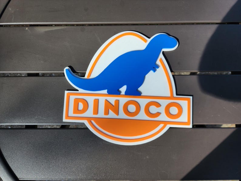 Dinoco Sign: Cars-inspired 3D Printed Garage Decor - Etsy