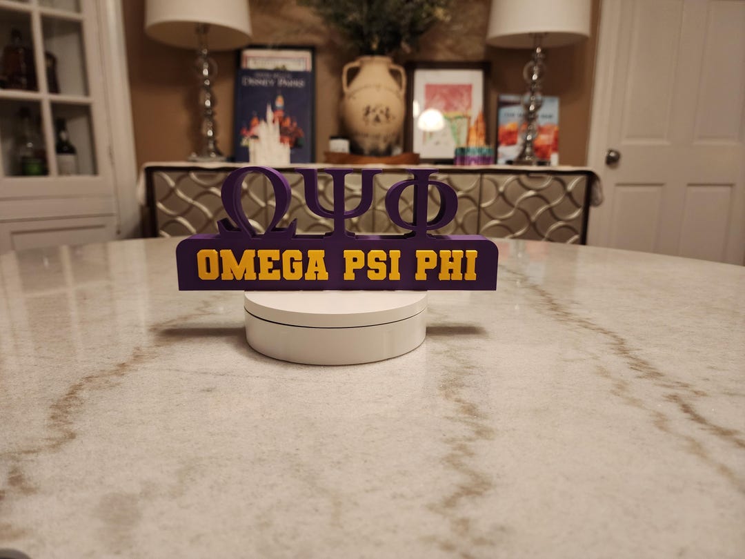 Omega Psi Phi Desk Sign – Fraternity Display - Etsy
