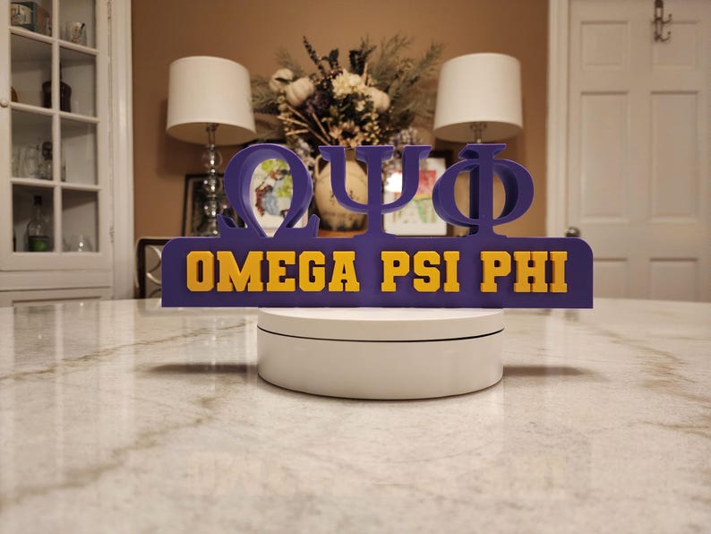Omega Psi Phi Desk Sign – Fraternity Display - Etsy