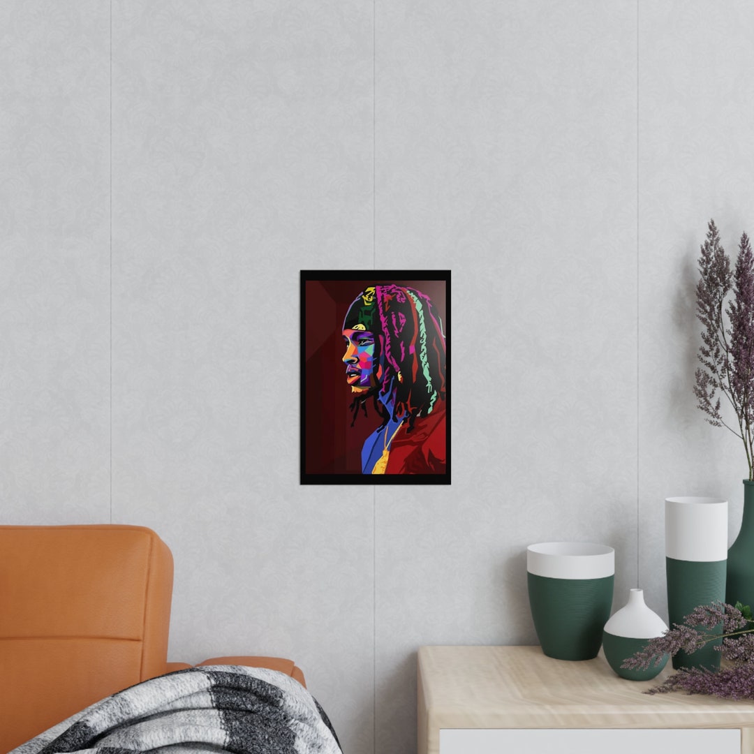 King Von Rapper Portrait Frame - Etsy