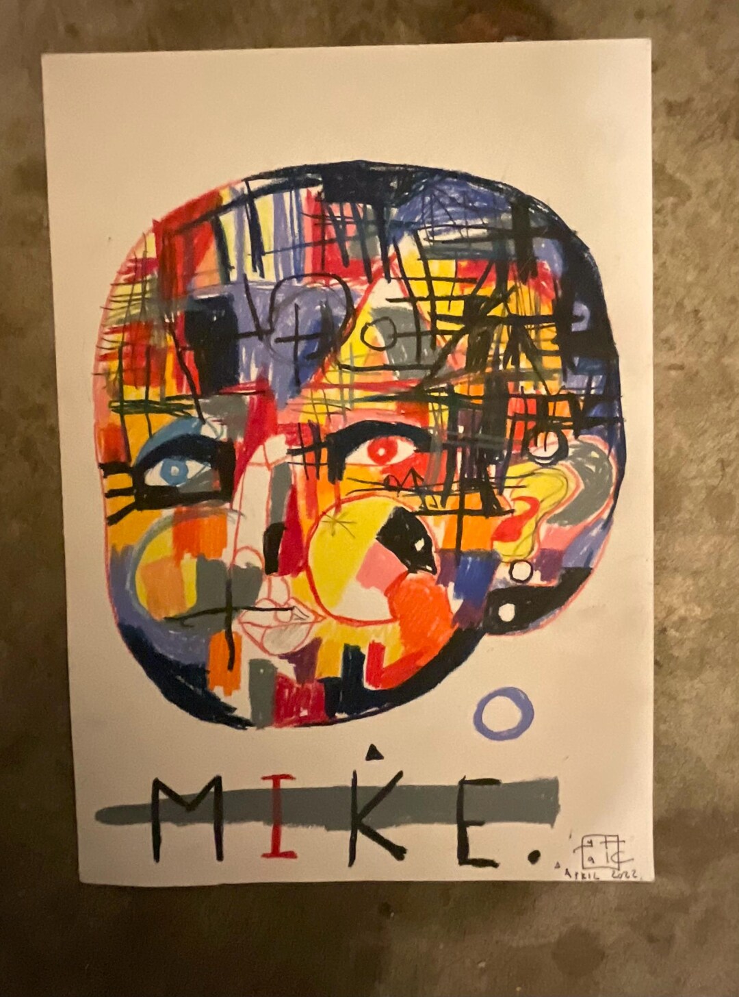 Mike (neo-colour Drawing) - Etsy