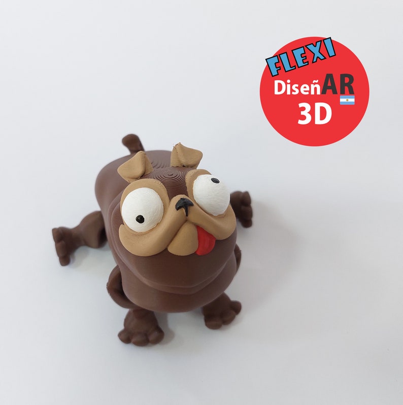 Pug STL File for 3d Printing, Articulated PUG Figure, 3mf Included - Etsy