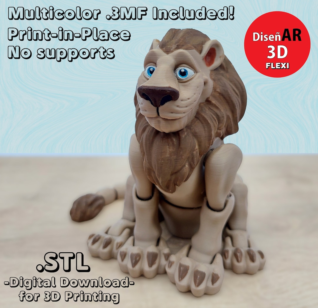 Leon STL File for 3d Printing, Articulated Leon Figure, 3mf Included - Etsy