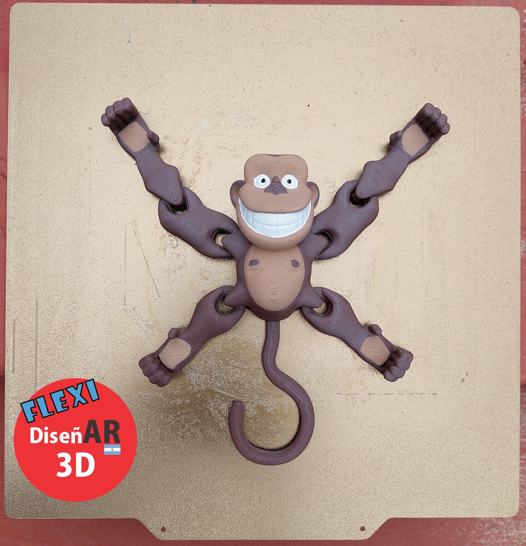 Bun. STL File for 3d Printing, Articulated Monkey Figure, 3mf Included ...