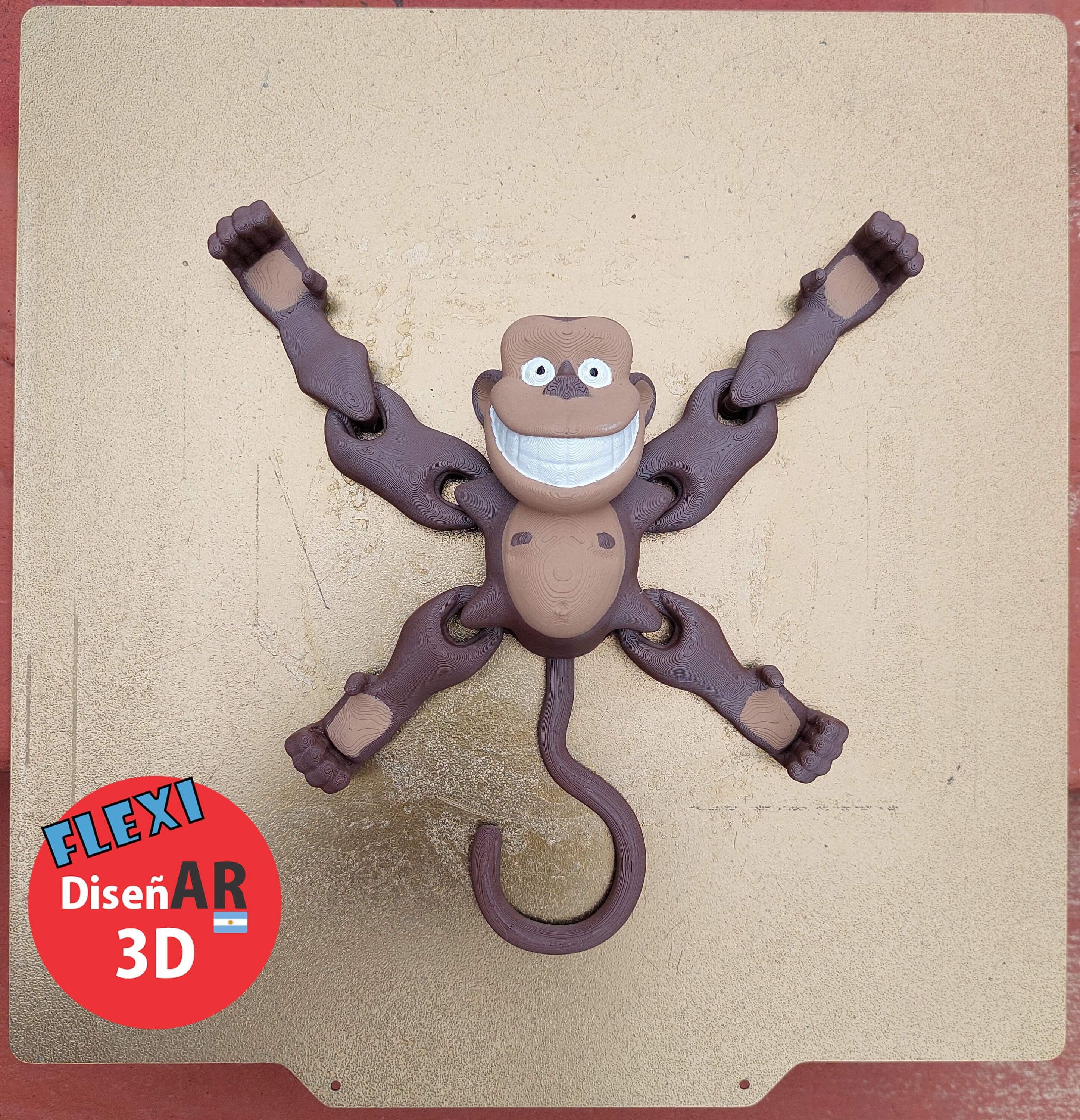 Bun. STL File for 3d Printing, Articulated Monkey Figure, 3mf Included ...