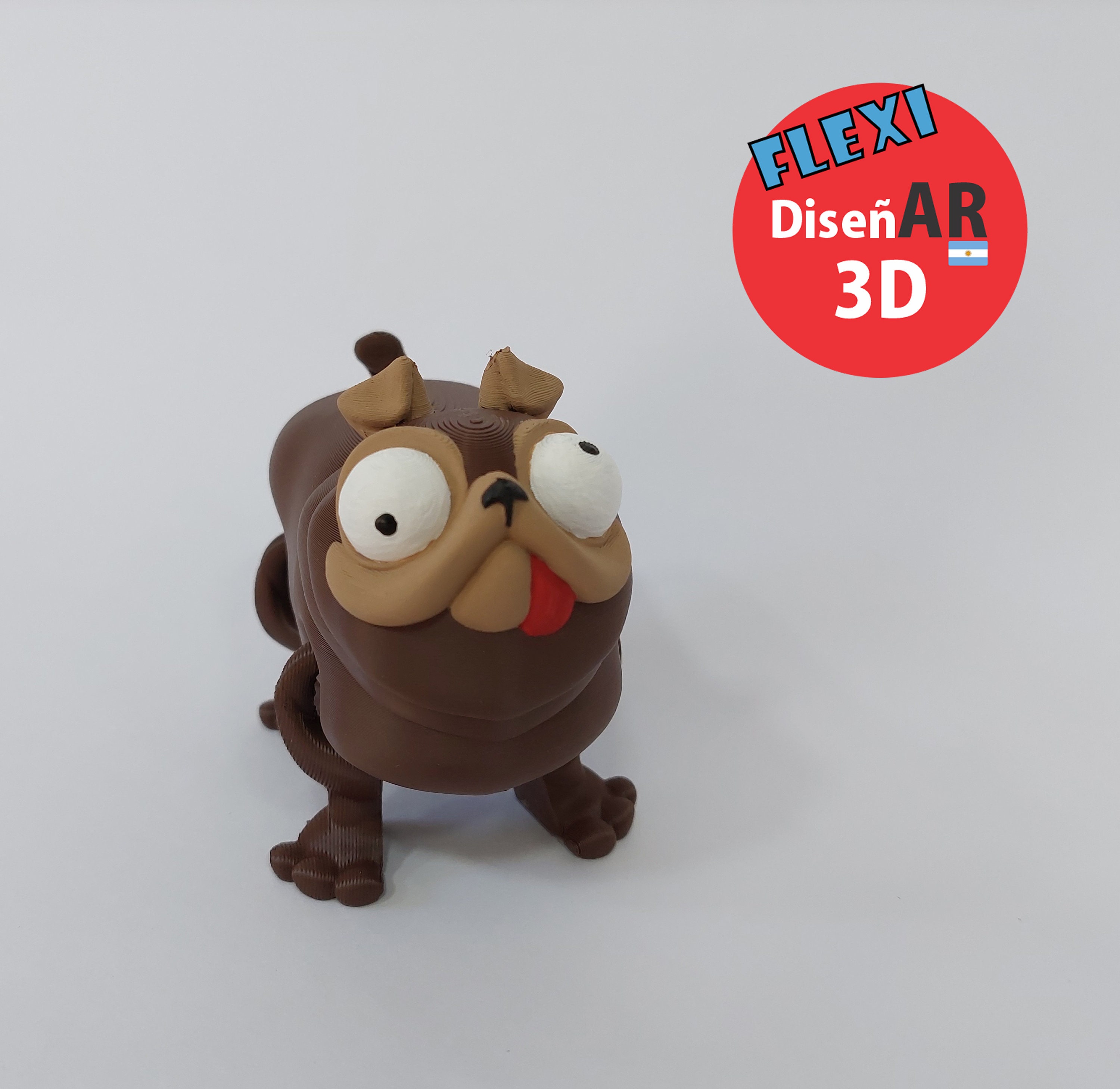 Pug STL File for 3d Printing, Articulated PUG Figure, 3mf Included - Etsy