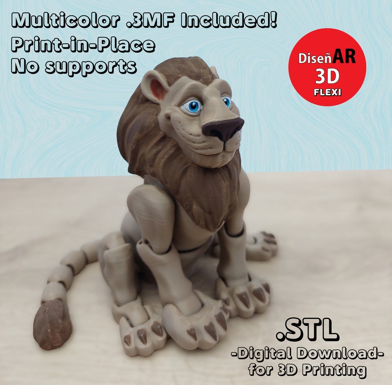 Leon STL File for 3d Printing, Articulated Leon Figure, 3mf Included - Etsy