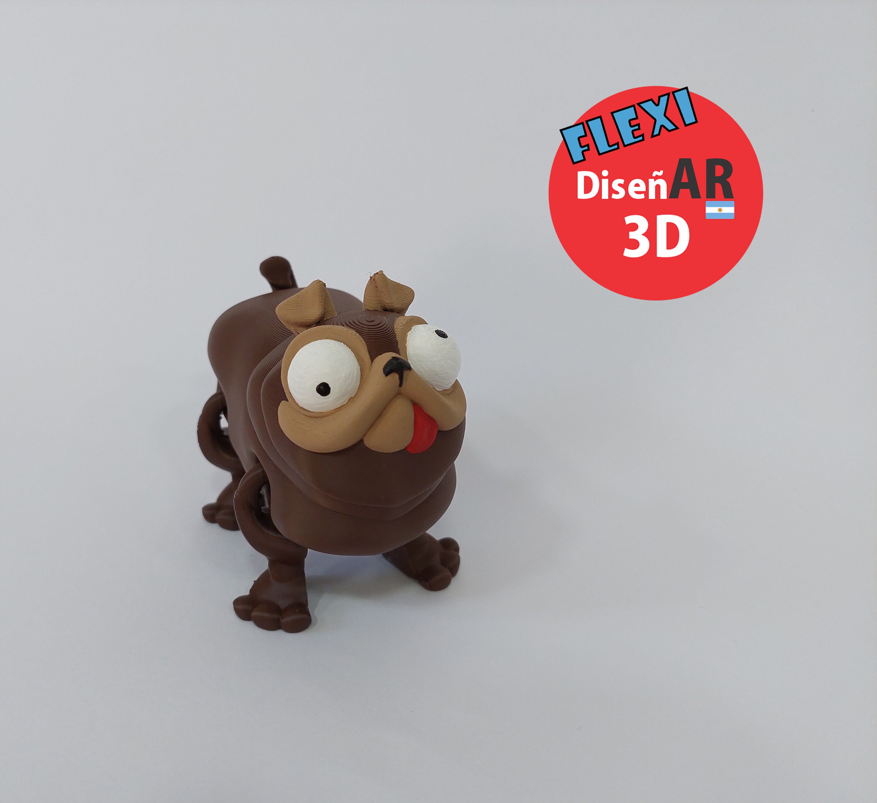 Pug STL File for 3d Printing, Articulated PUG Figure, 3mf Included - Etsy