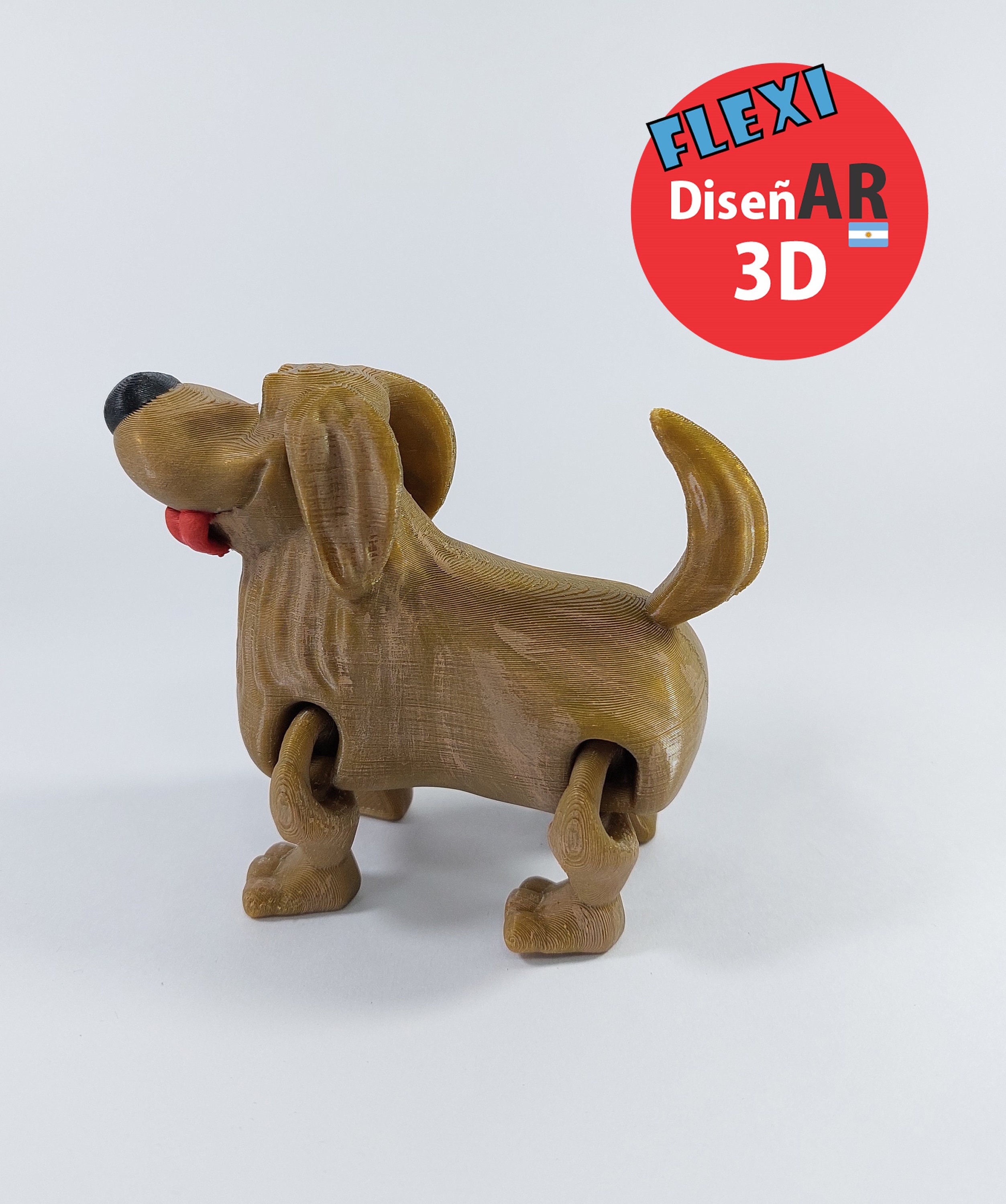 Labrador Dog STL File for 3d Printing, Articulated Labrador Figure, 3mf ...