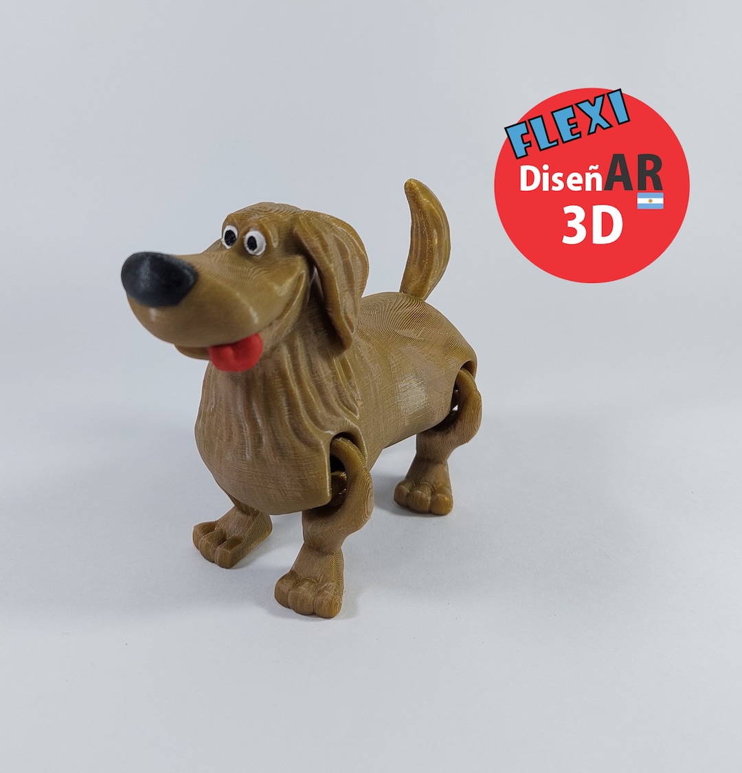Labrador Dog STL File for 3d Printing, Articulated Labrador Figure, 3mf ...
