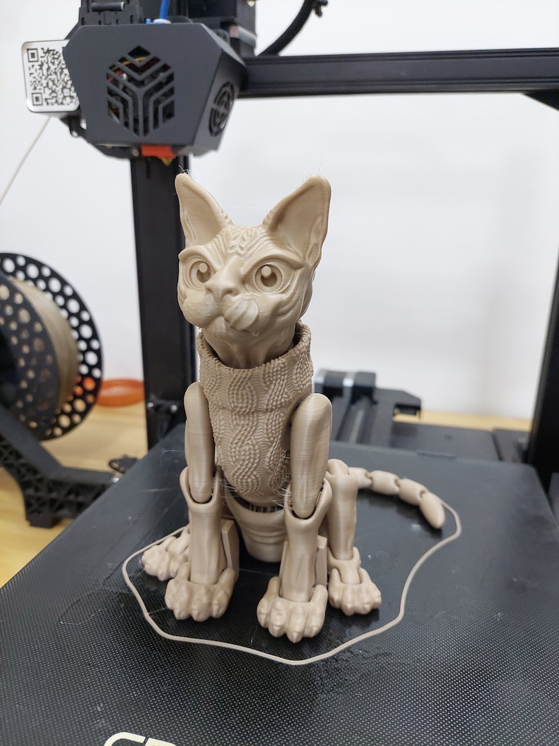 Cat STL File for 3d Printing, Articulated Cat Figure, 3mf Included - Etsy
