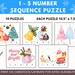 Christmas Number Puzzle Printable Holiday Preschool Counting Games ...