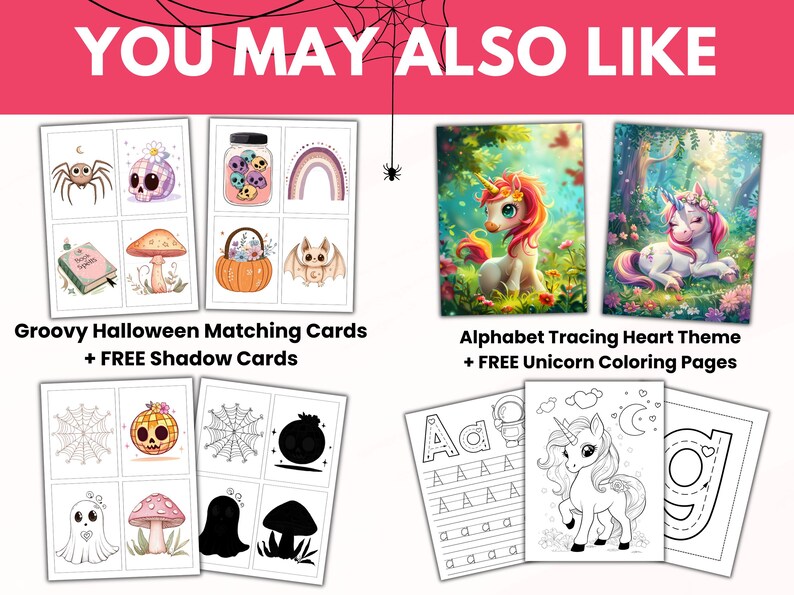 Halloween Matching Card Game Printable Educational Classroom Party ...