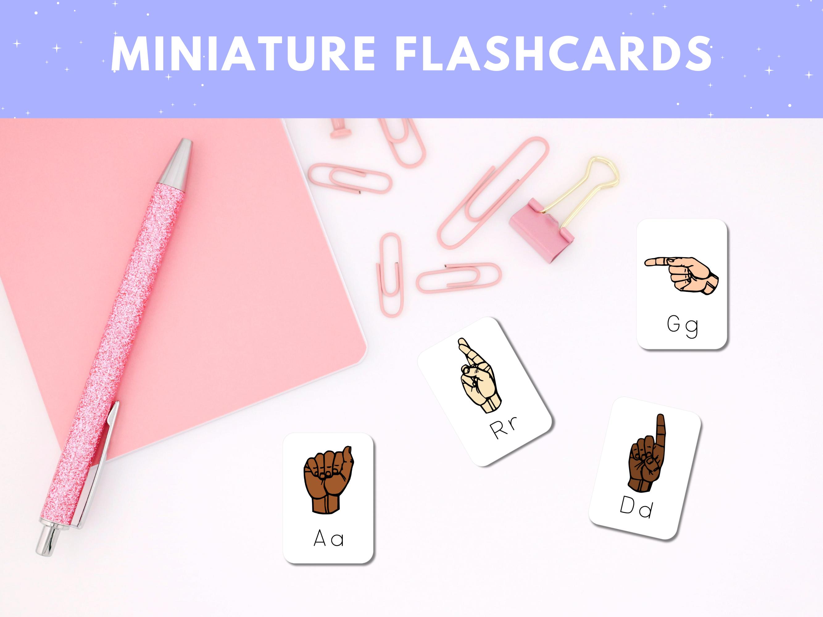 ASL Alphabet Flashcards, Printable Flashcard for Learning, Homeschool ...