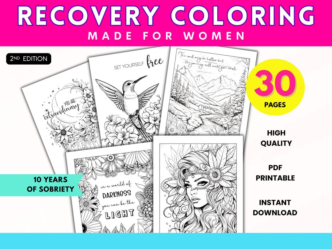 One Day at a Time Coloring Pages, Sobriety Recovery Coloring Sheet ...