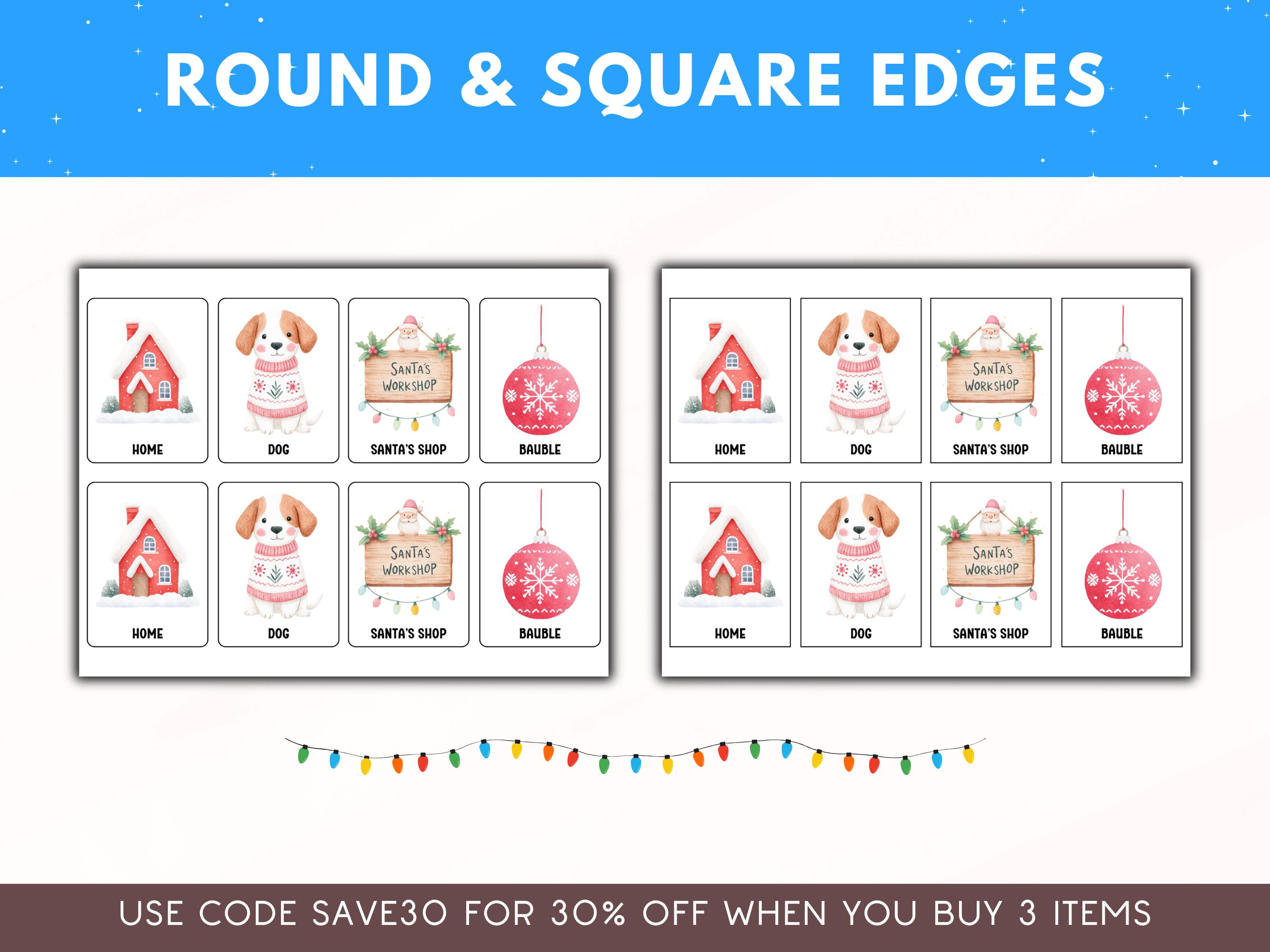 Christmas Memory Game Printable Matching Game Preschool Learning Brain ...